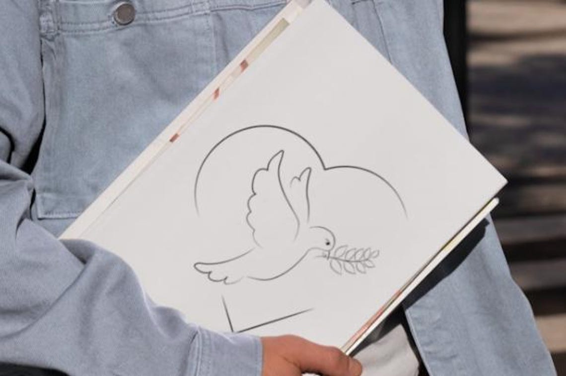 Dove Peace. Symbol Hope and Striving for Harmony. Dove Holding an Olive ...