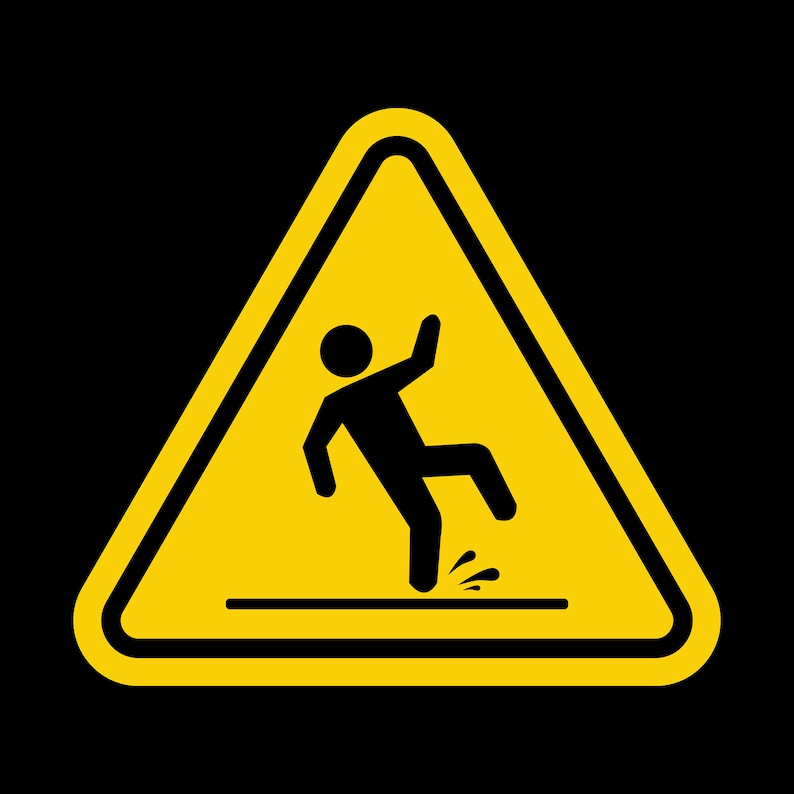 Slippery Floor Svg Wet Floor Svg Warning Sign Svg Danger - Etsy Slippery Floor Svg Wet Floor Svg Warning Sign Svg Danger - Etsy