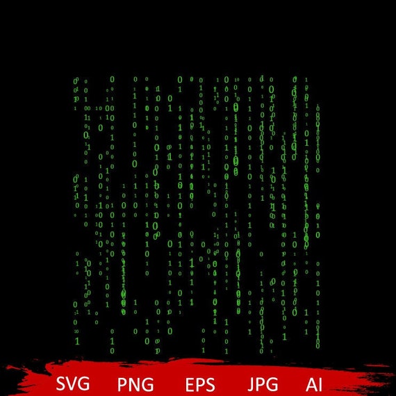 Números svg matriz svg patrón de matriz abstracta svg | Etsy