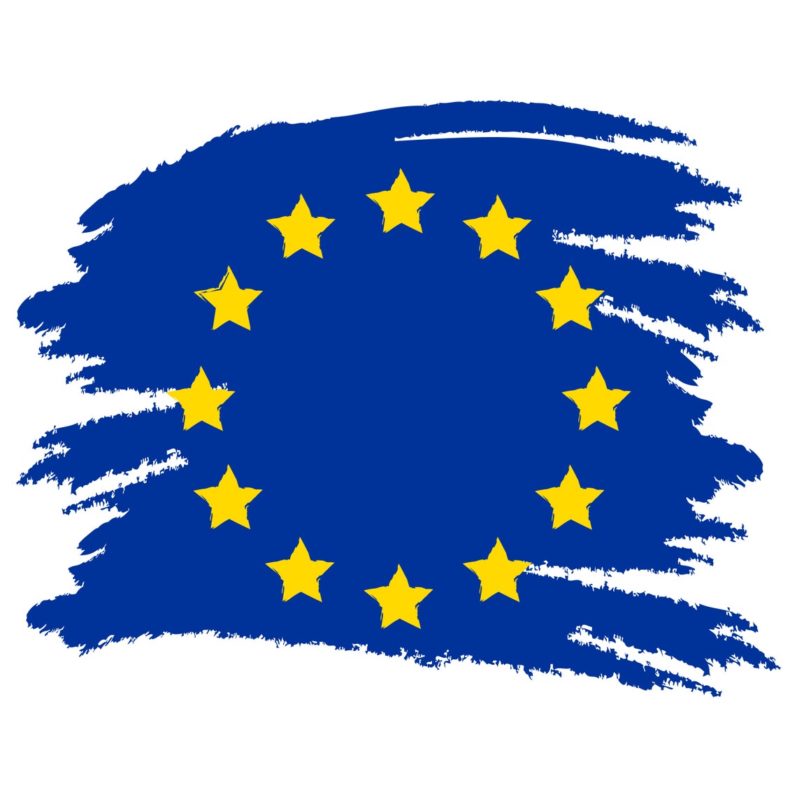 Europe flag svg distressed EU flag svg European Union Flag | Etsy