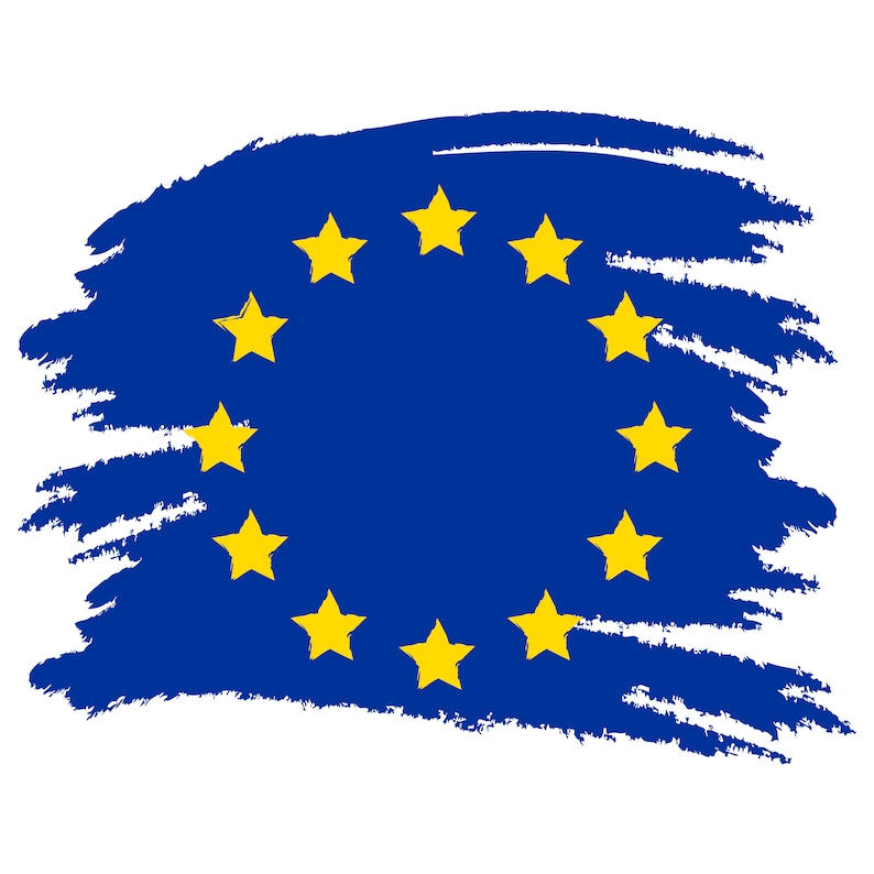Europe Flag Svg, Distressed EU Flag Svg, European Union Flag Svg, EU ...