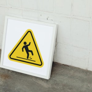 Slippery Floor Svg, Wet Floor Svg, Warning Sign Svg, Danger Svg ...