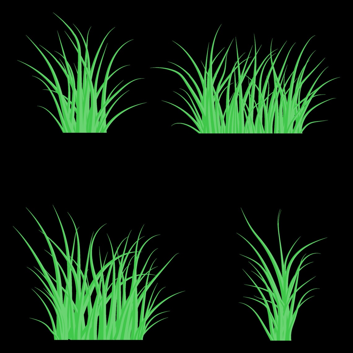 Svg de hierba pasto clipart vector de hierba archivo | Etsy