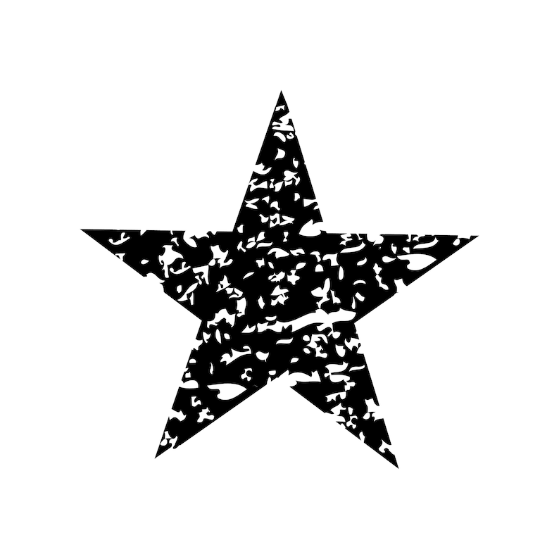 Distressed Star Svg Monogram Frame Svg Grunge Star Svg | Etsy