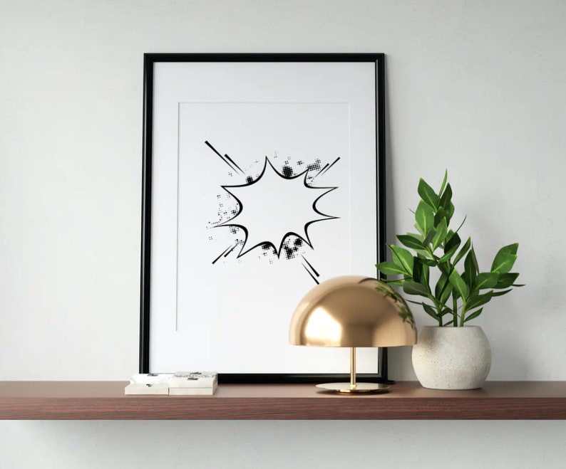 Comic Book SVG Callout Bomb Explosion Stars Blast Smoke - Etsy