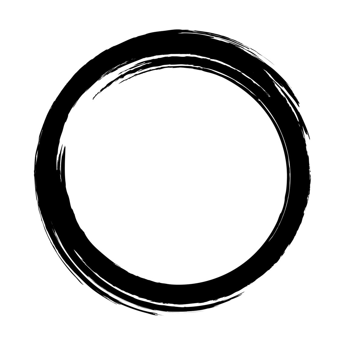 Circle Brush Svg,brush Stroke Svg,distressed Circle Svg,grunge Circles ...