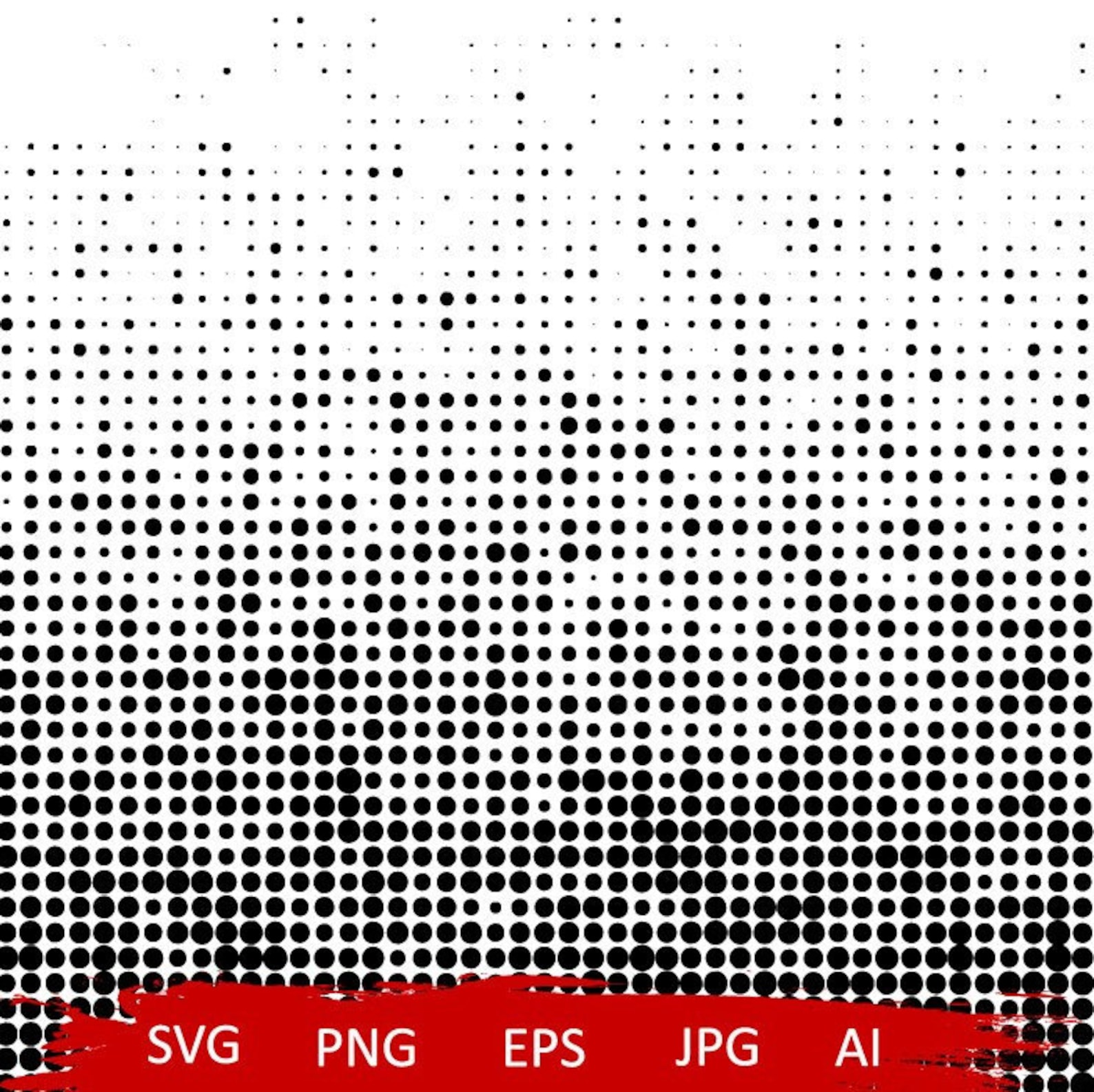 Halftone Svg, Polka Dot Svg,abstract Pattern Svg, Circles Svg,polkadot ...