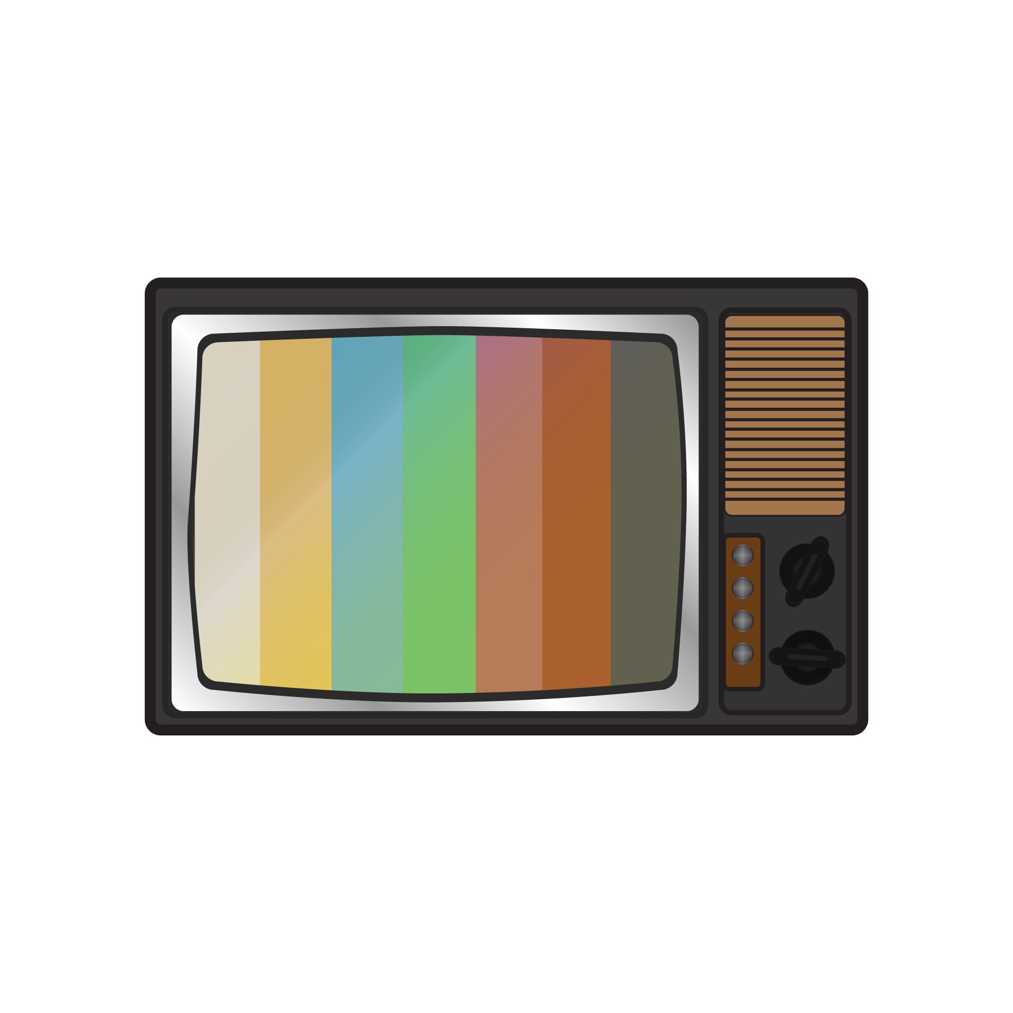 Retro Tv Svg, Retro TV Clipart, Retro Tv Vector, TV Shape, Old Screen ...