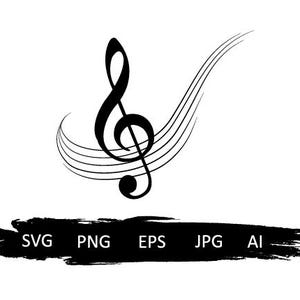 Treble Clef Svg, Music Svg, Note Svg, Staff Svg, Musical Sign Svg, Key ...