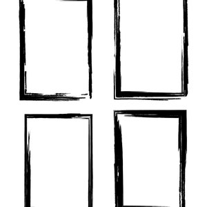 Grunge Frame Svg, Distressed Frame Svg, Png, Square Frame Svg, Frame ...