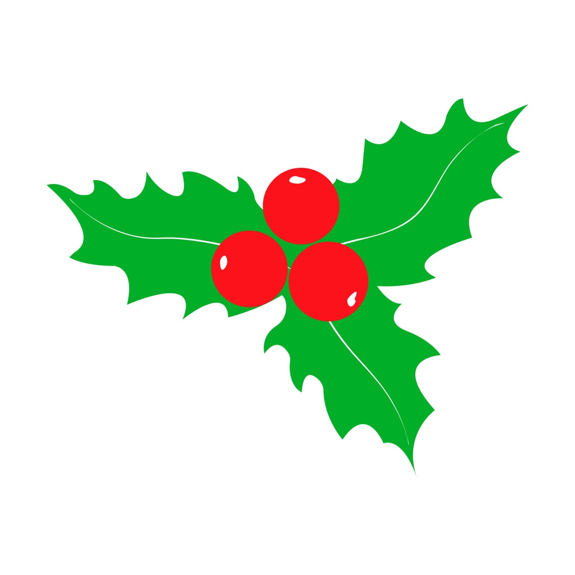 Christmas Holly Svg, Holly Svg, Christmas Svg, Holly Berry Svg ...