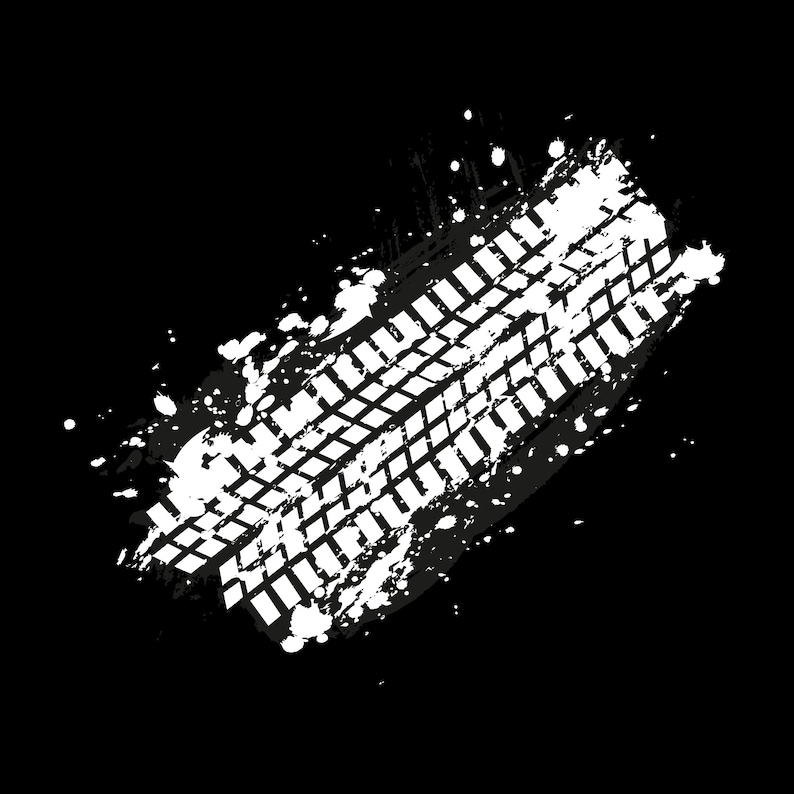 Tire Track Svg Tyre Tracks Svg File Car Wheel Tire Print - Etsy