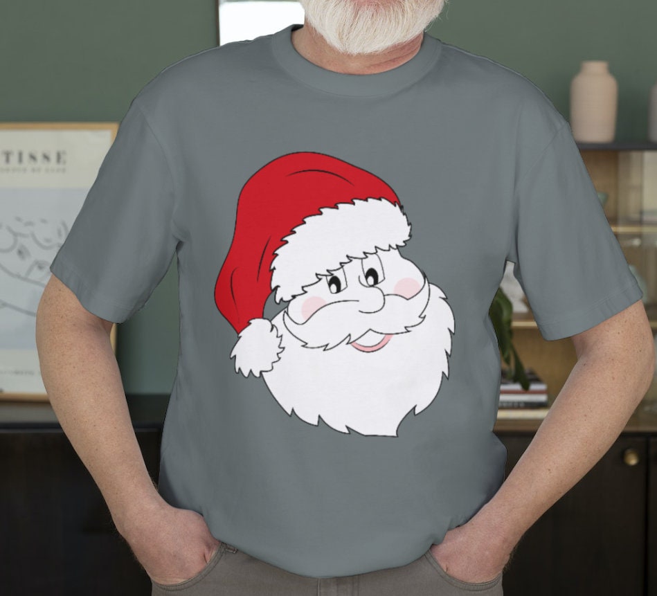 Christmas Santa Face Svg, Santa Face Svg, Kids Christmas Svg, Santa ...