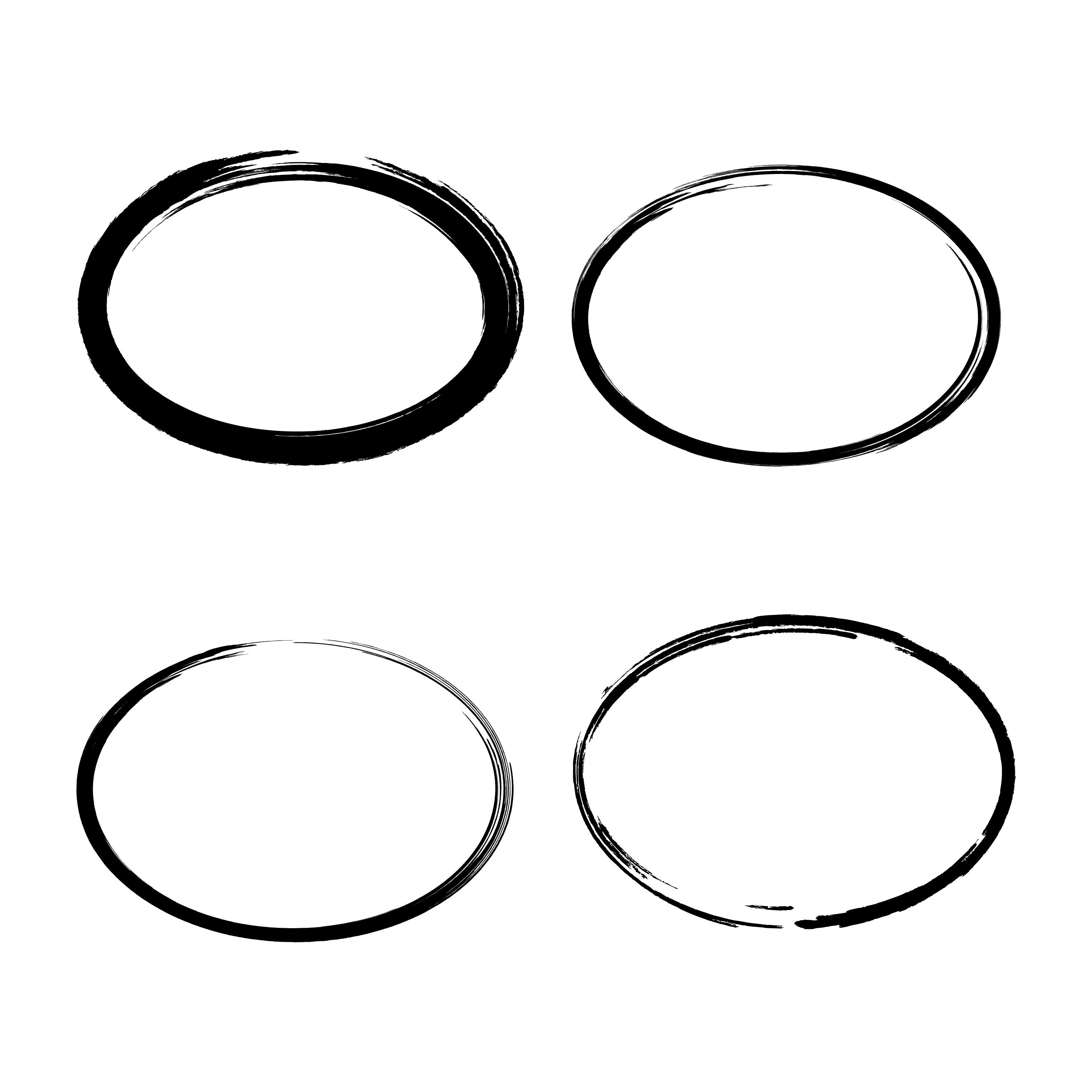 Distressed Oval Frames Svggrunge Frames Svgoval Monogram - Etsy UK