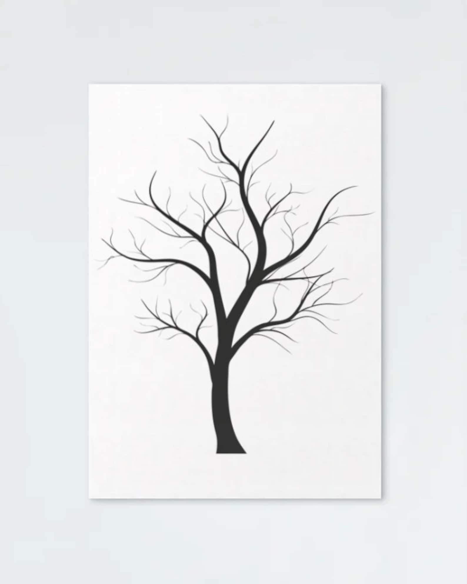 Bare Tree Svg, Tree With No Leaves, Silhouette Tree Svg, Winter Tree ...