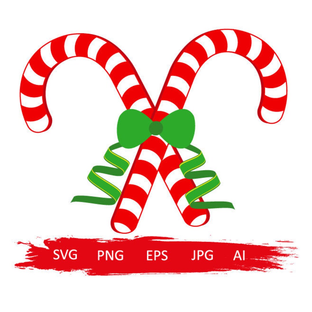 Candy Cane Svg, Candy Cane SVG File, Cricut, Silhouette Candy Cane Svg ...