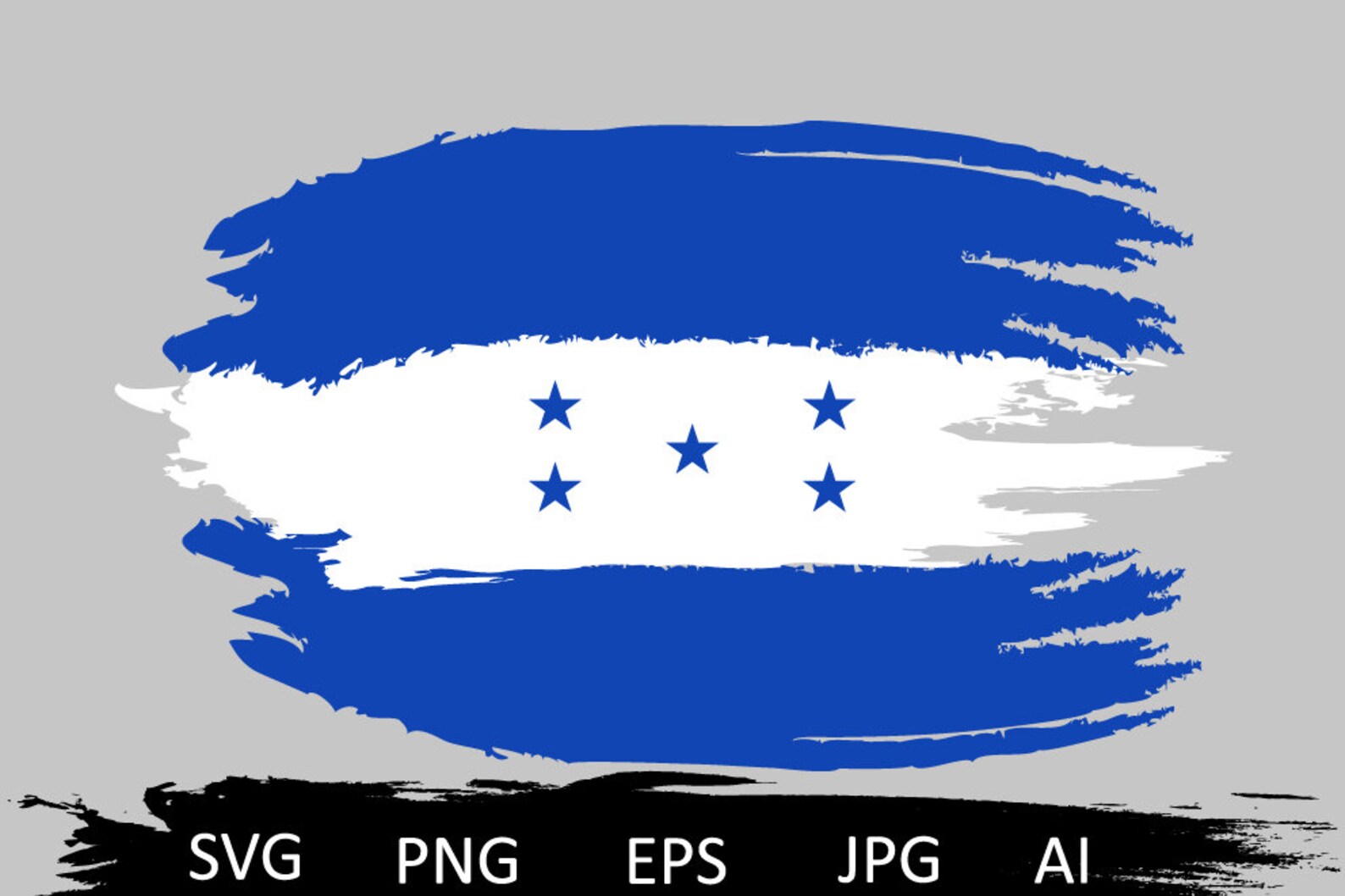 Honduras Flag Svg, Honduras National Flag, Distressed Honduras Flag Svg ...