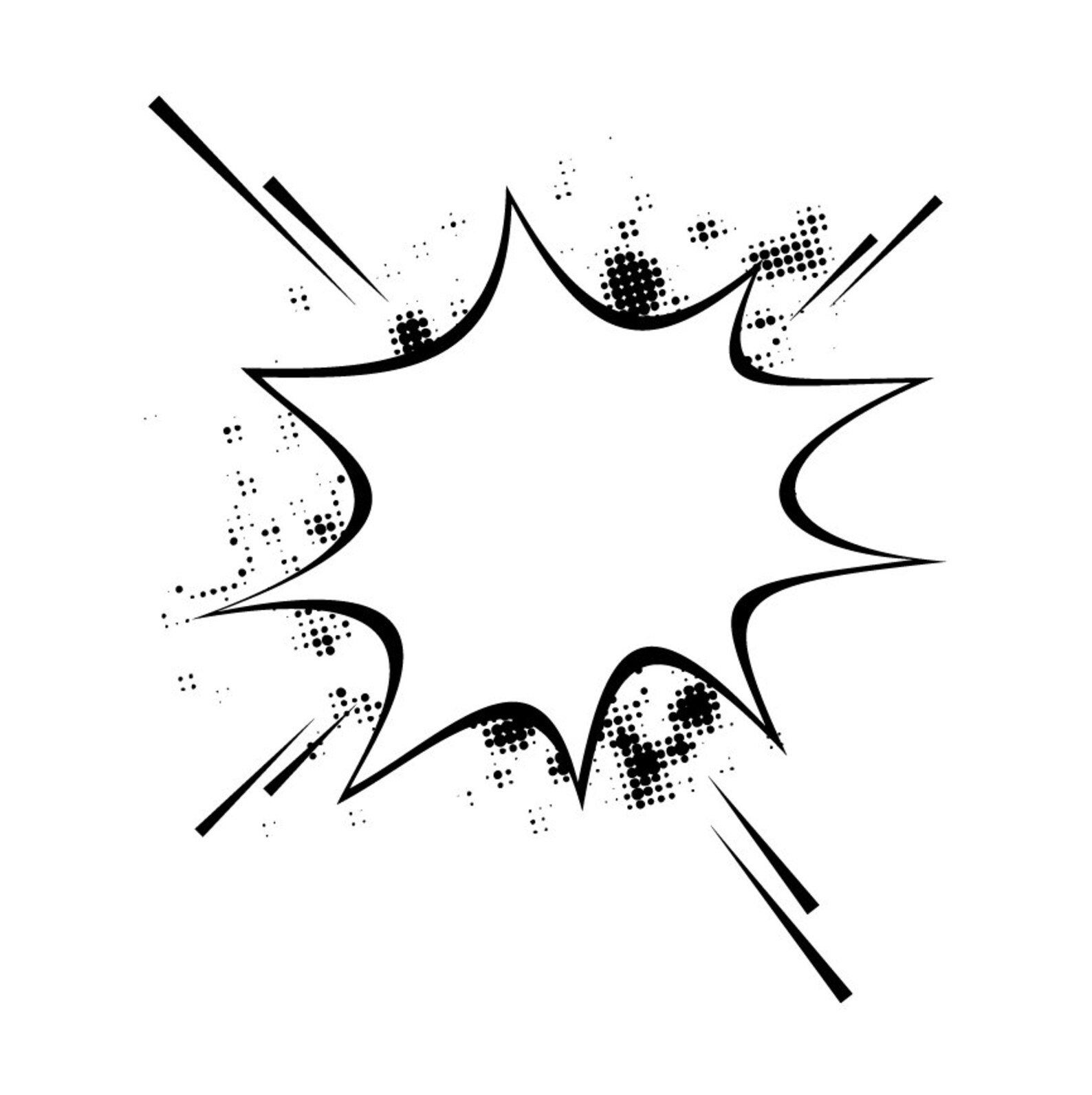 Comic Book SVG Callout Bomb Explosion Stars Blast Smoke | Etsy