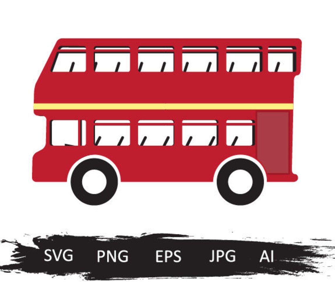London Bus Svg Red Bus Svgbouble Becker Buslondon City Bus - Etsy