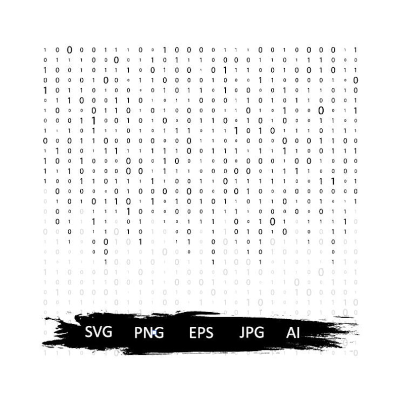 Matrix Svg Abstract Matrix Pattern Svg Binary Computer Code | Etsy