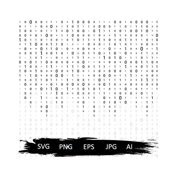 Matrix Svg Abstract Matrix Pattern Svg Binary Computer Code - Etsy