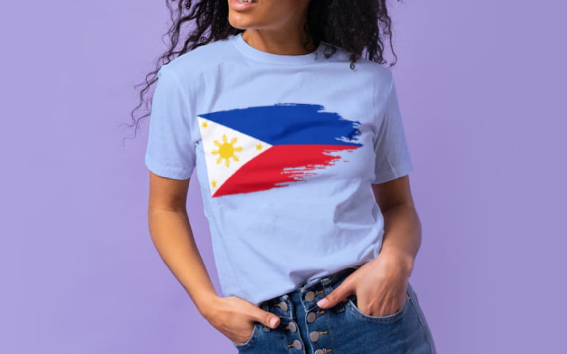 Distressed Philippines Flag Svg Filipino Flag Shirtfilipino | Etsy
