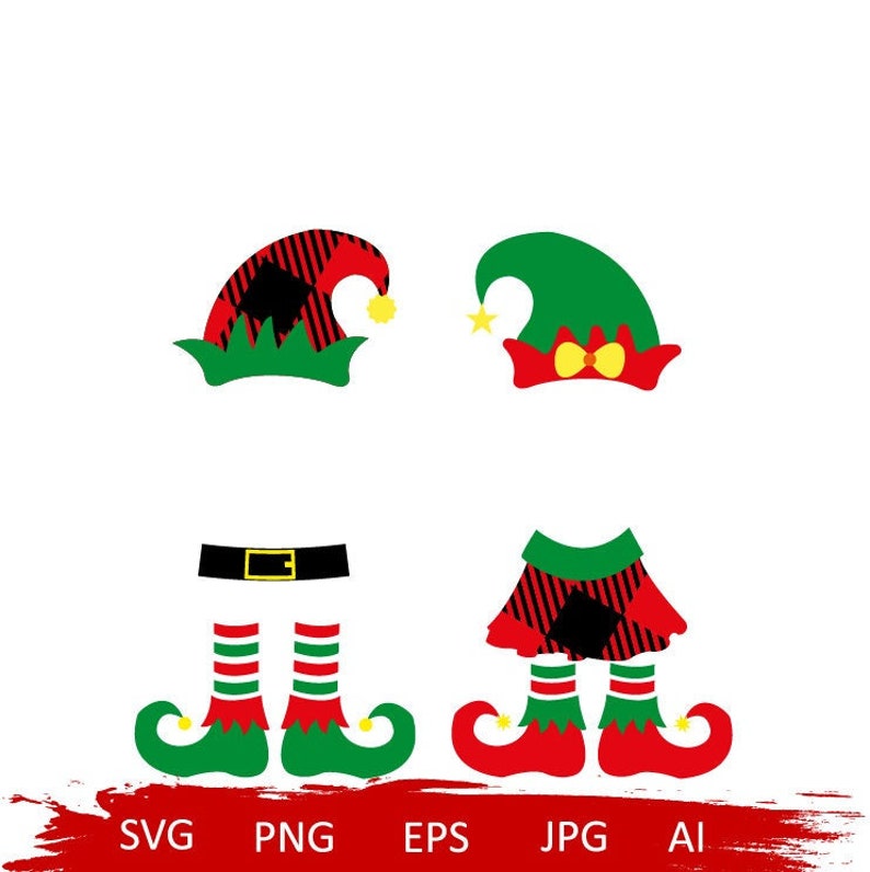 Elf Svg Elf Boy Svgelf Girl Svgbuffalo Plaid Svgelf - Etsy