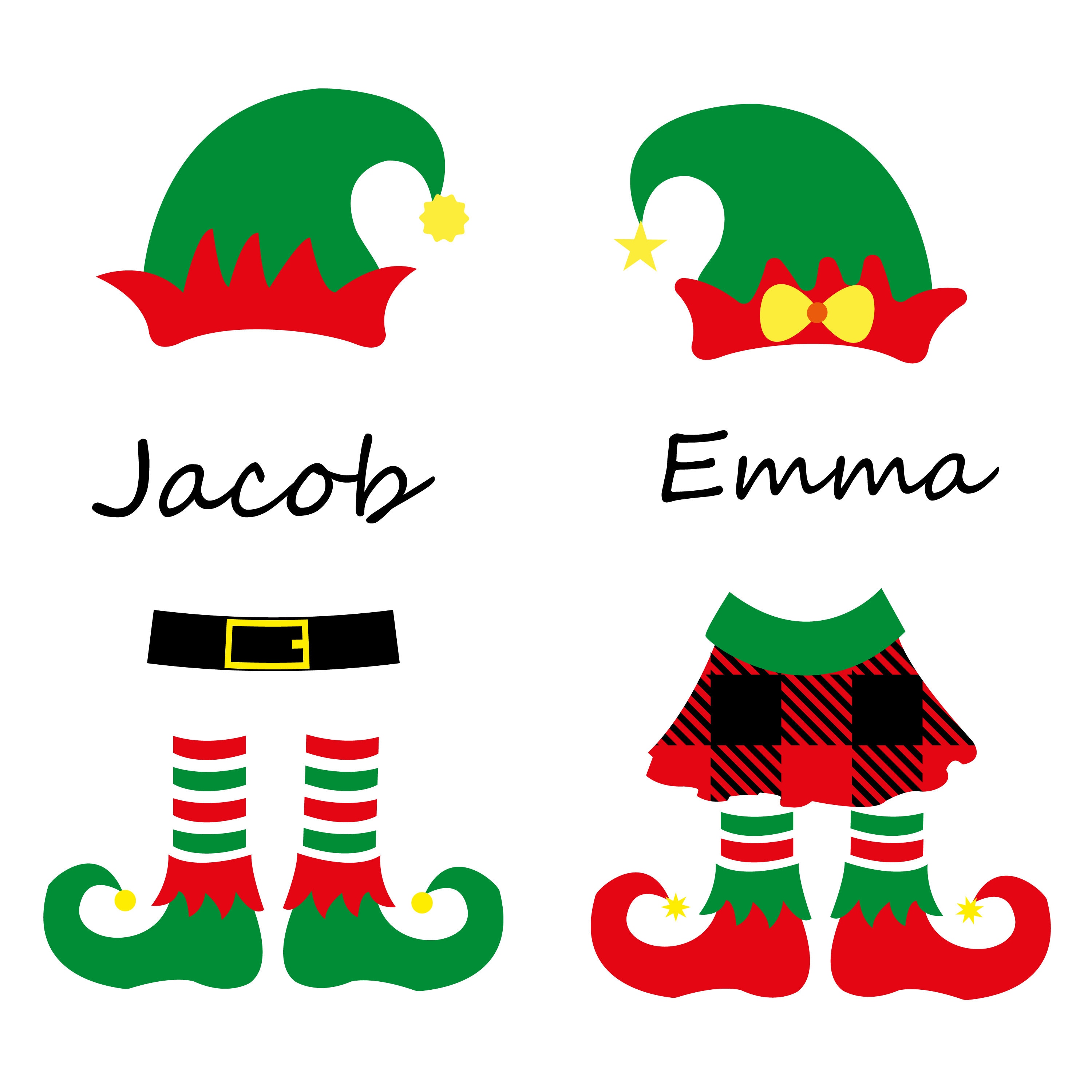 Christmas Elfs Svg Elf Svg Elf Boy Svg Elf Girl Svg Elf | Etsy Canada