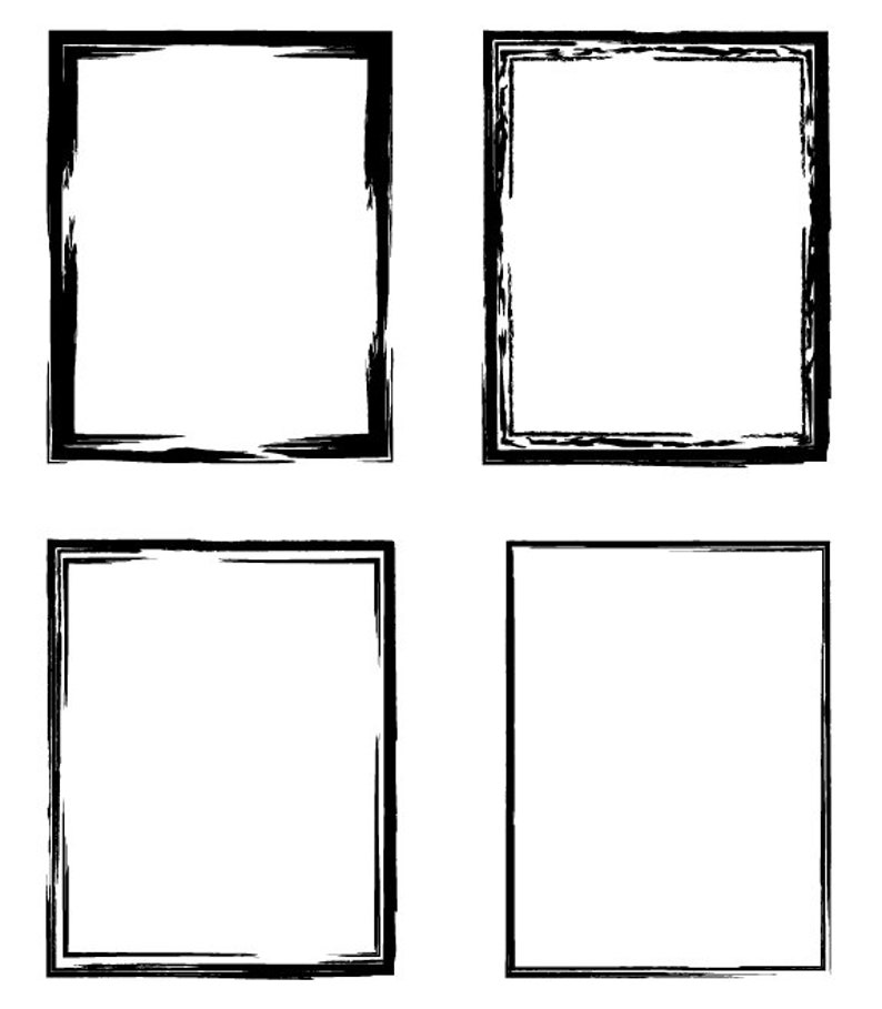 Grunge Frame Svg,distressed Frame Svg,png,square Frame Svg,frame ...