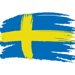 Sweden Flag Svg, Distressed Swedish Flag Svg, Swedish Flag Svg, Sweden ...