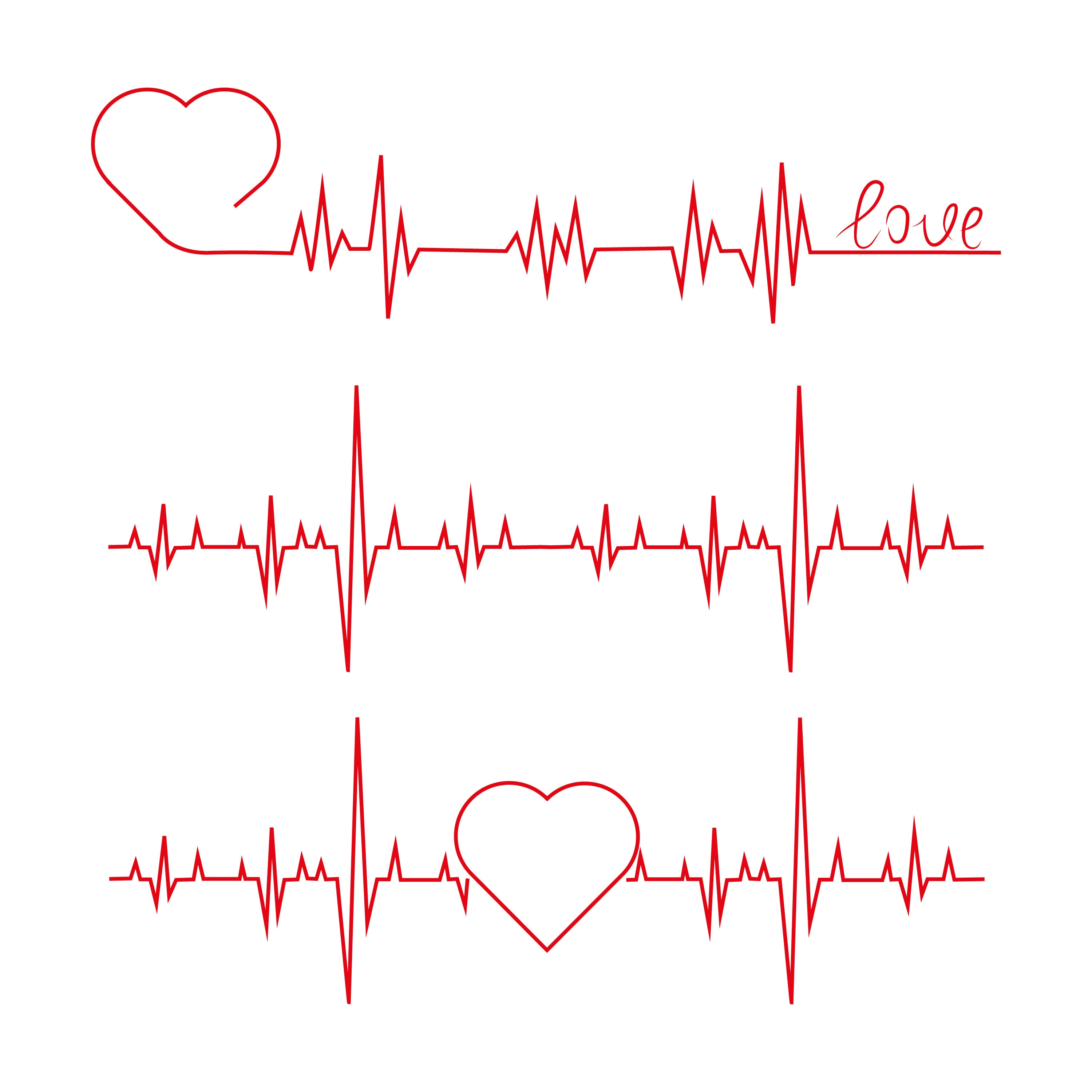 Heart Beat Svg Ekg Svg Heartbeat Svg Nurse Life Svg | Etsy