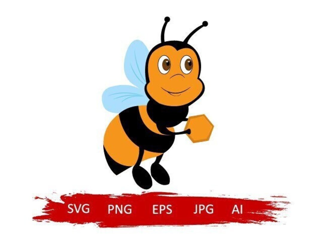 Honey Bee Svg Honey Svg Bee Clipart Honeycomb Svg Hive - Etsy Ireland