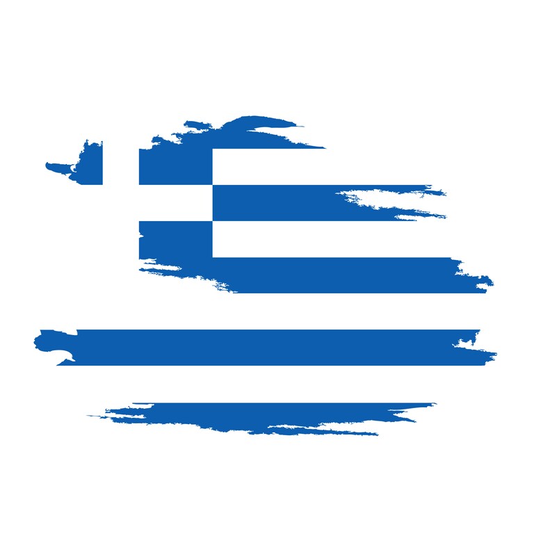 Distressed Greece Flag Svggreek Flag Svggreece Flag - Etsy