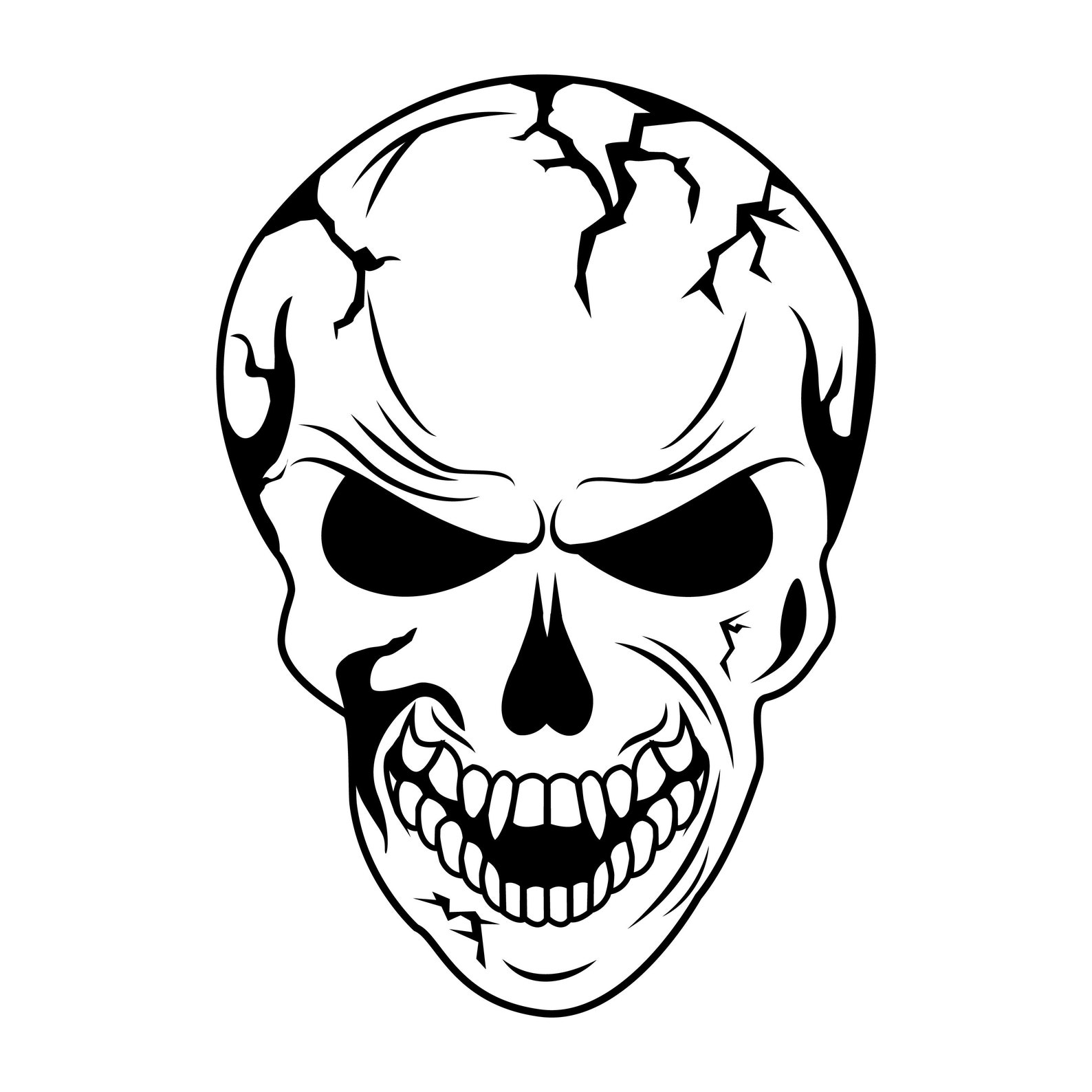 Skull Svg Skull Clipart Skull Shirt Skull Head Svg - Etsy