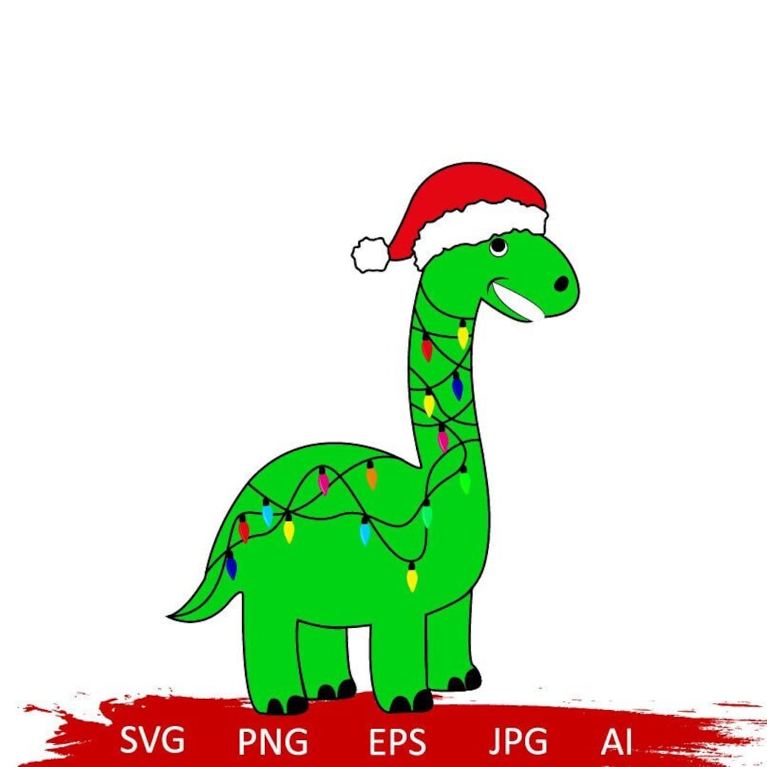 Christmas Dinosaur Svg, Dinosaur Santa Svg,christmas T-rex Svg, Santa ...
