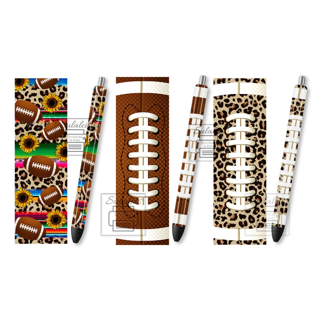 Football Pen Wraps Set 3 Pngamerican Football Pensport Ball - Etsy