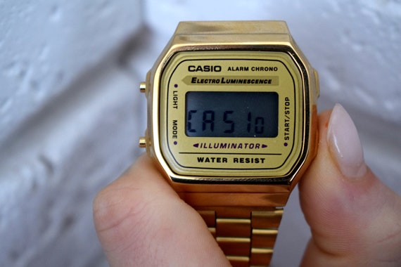 CASIO Gold A168WG Original Digital Illuminator Watch … - Gem
