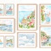 Set of 9 Italy Coast Landscape Watercolor Prints Amalfi - Etsy