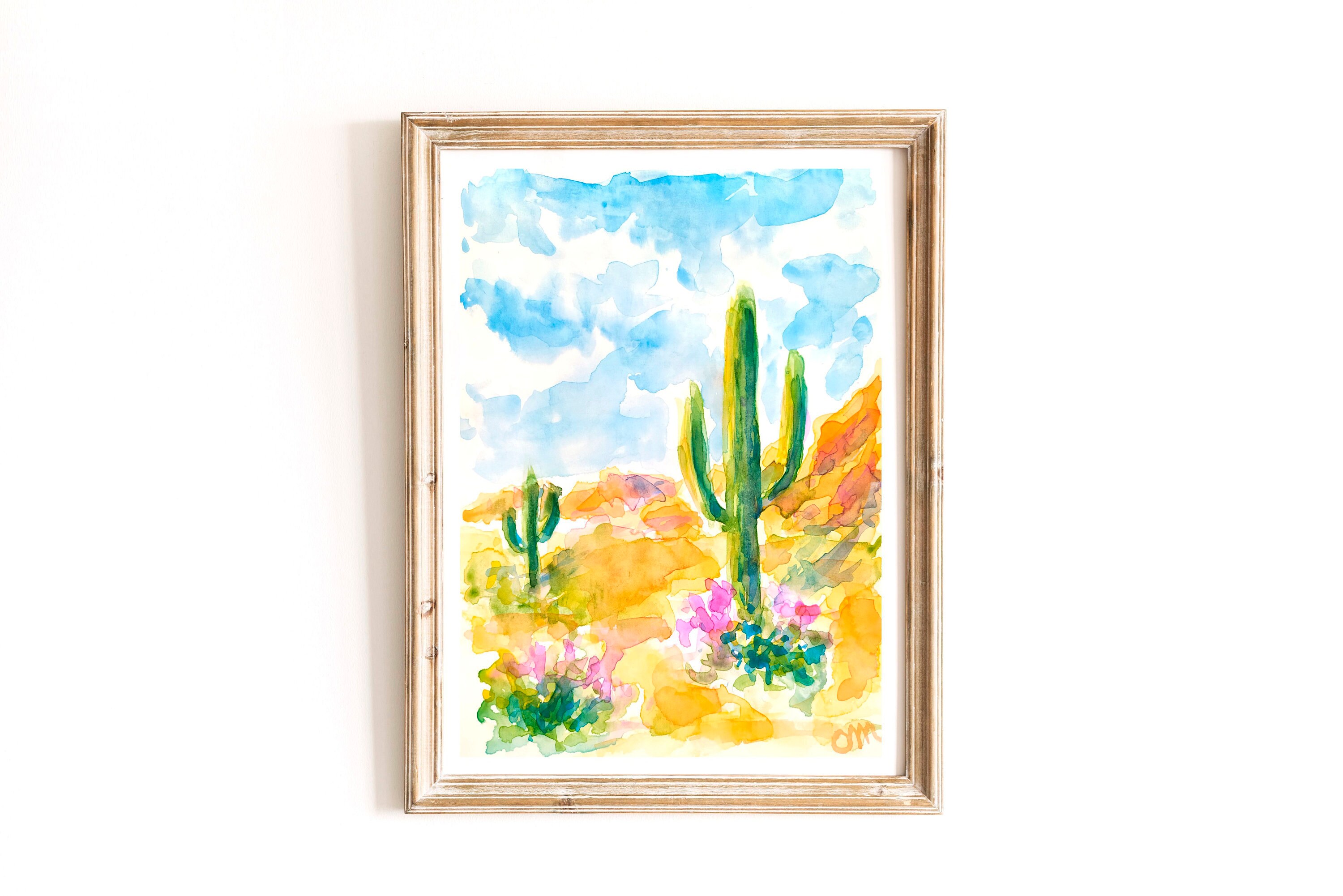 Prints Digital Prints Arizona Desert Digital Print Southwest Watercolor ...
