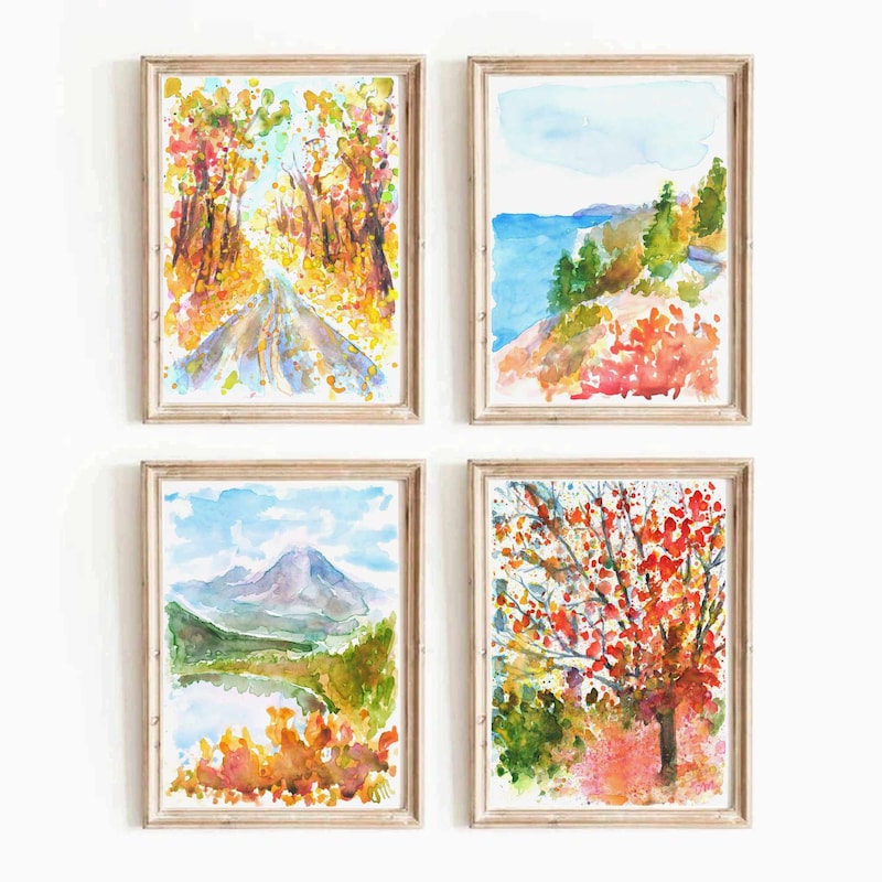 Fall Watercolor - Etsy