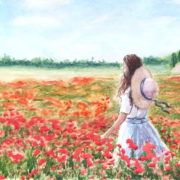 Poppy Field - Etsy