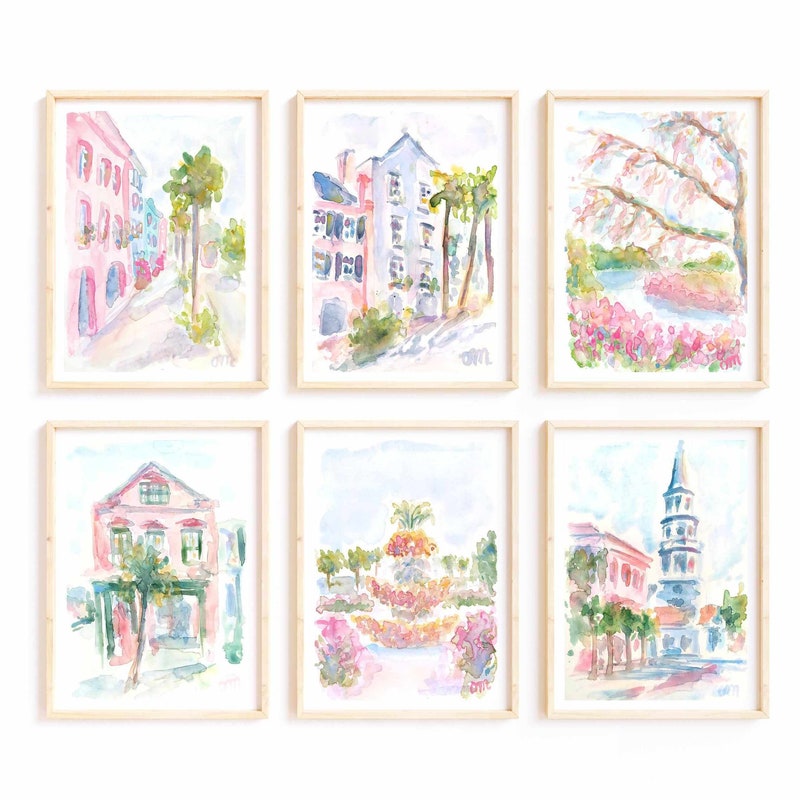 Charleston Print Set 6 - Etsy