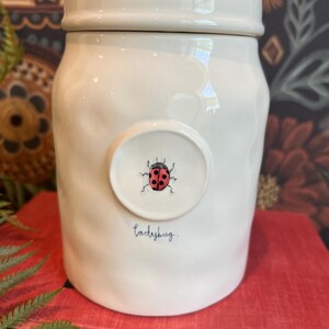 Ceramic Ladybug Canister With Lid - Etsy