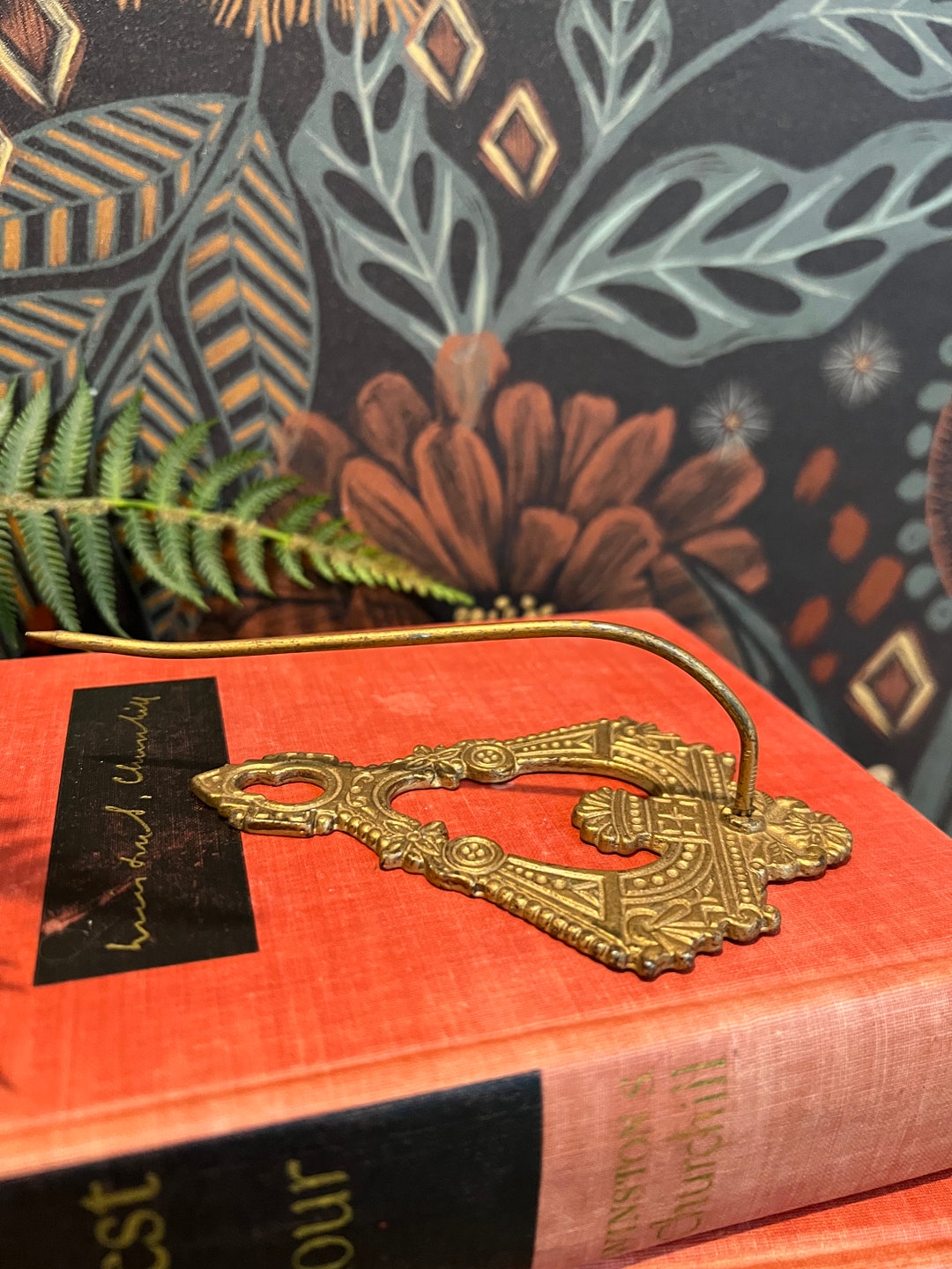 Vintage Receipt/bill Holder Engraved Metal - Etsy