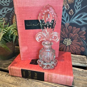 1940’s LE Smith Co Fleur De Lis Perfume Bottle - Etsy