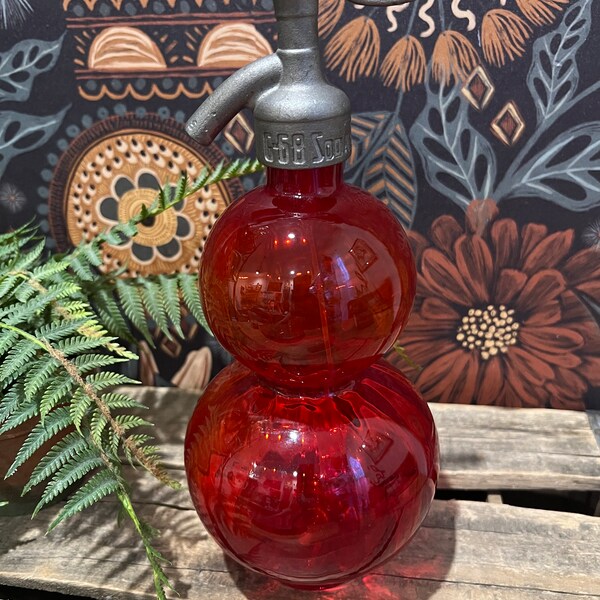 Retro Glass Bottle - Etsy