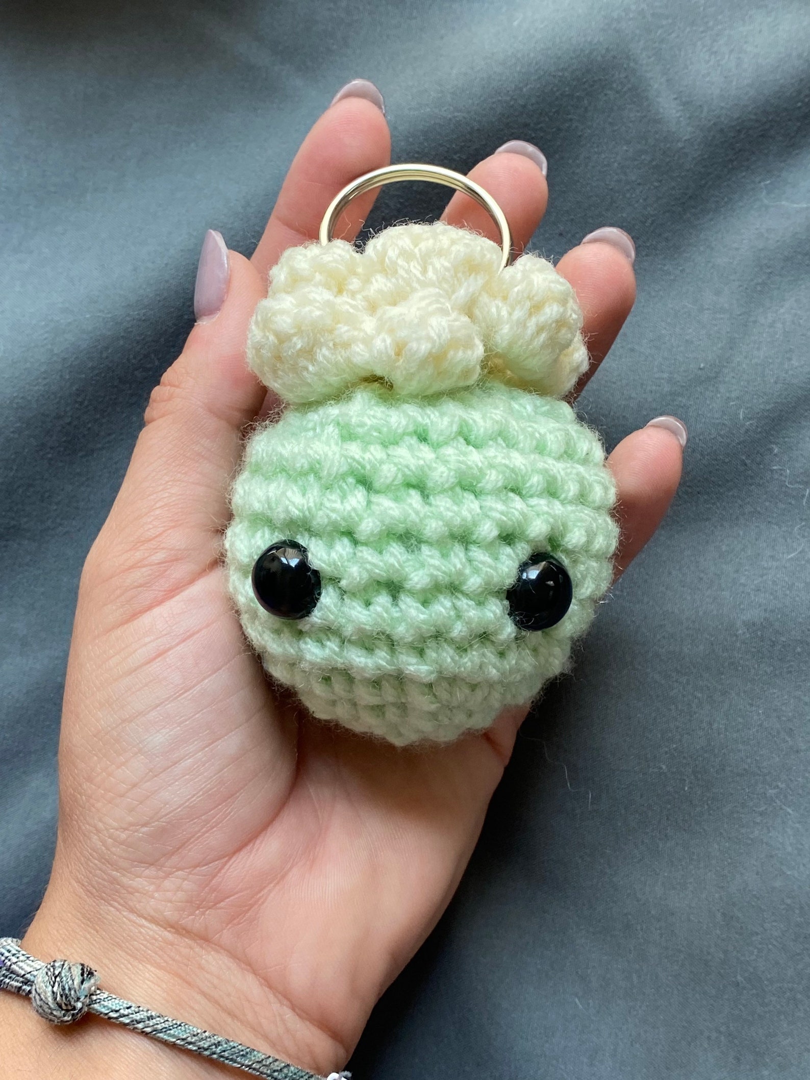 Worry Blob Handmade Crochet 3 Keychains | Etsy