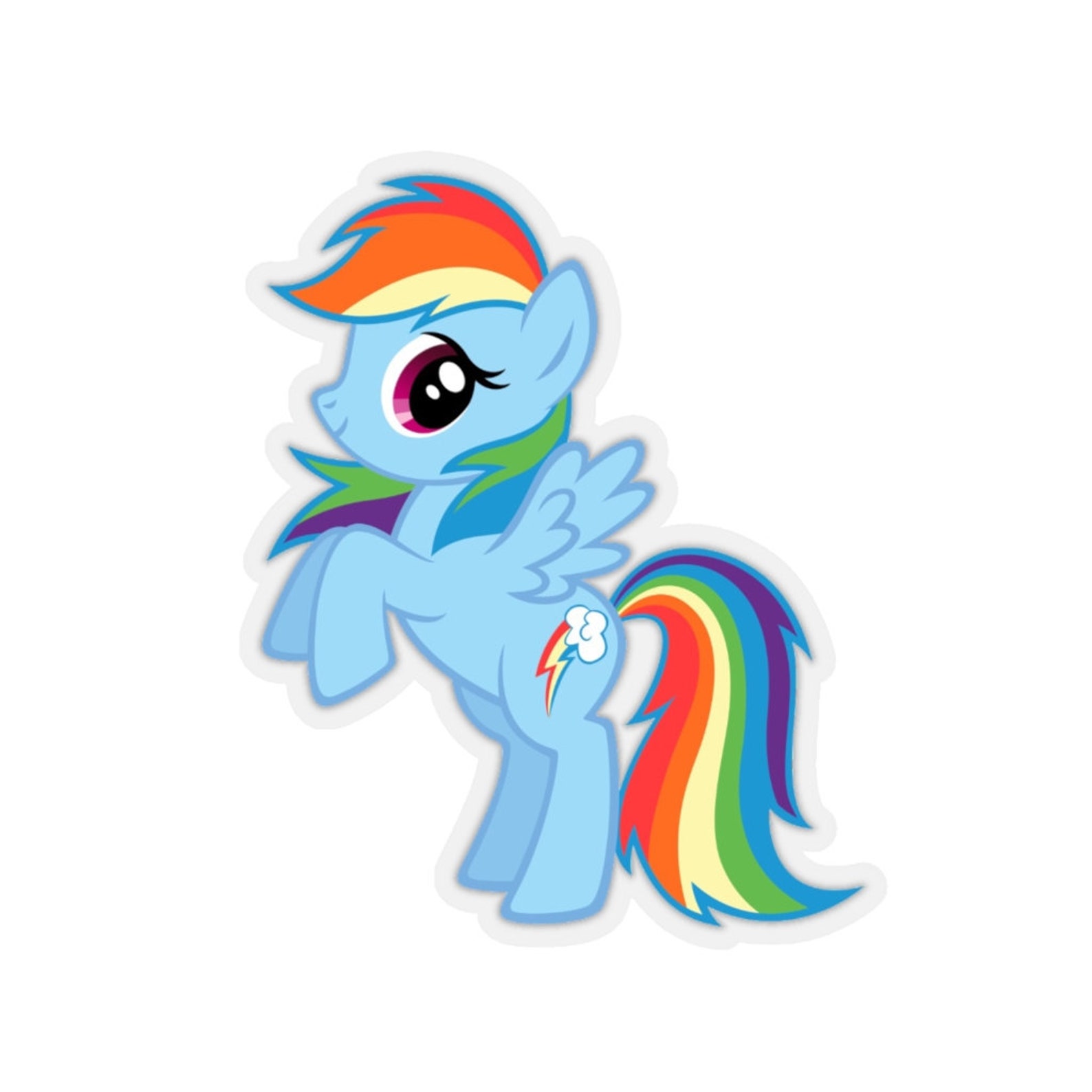 My Little Rainbow Pony Stickers | Etsy