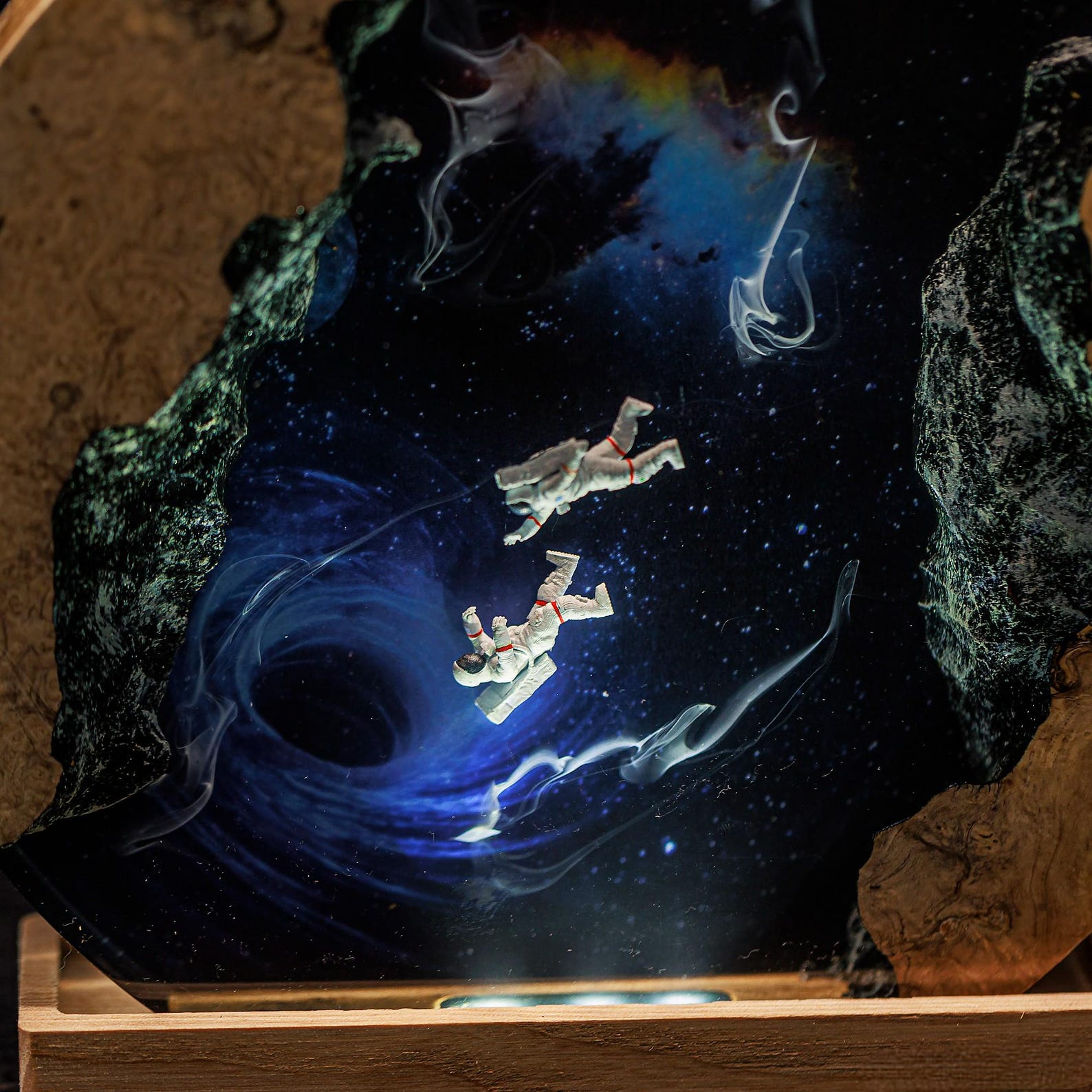 Lamp Galaxy Resin, Astronaut Resin Lamp, Custom Epoxy Resin Lamp, Night ...