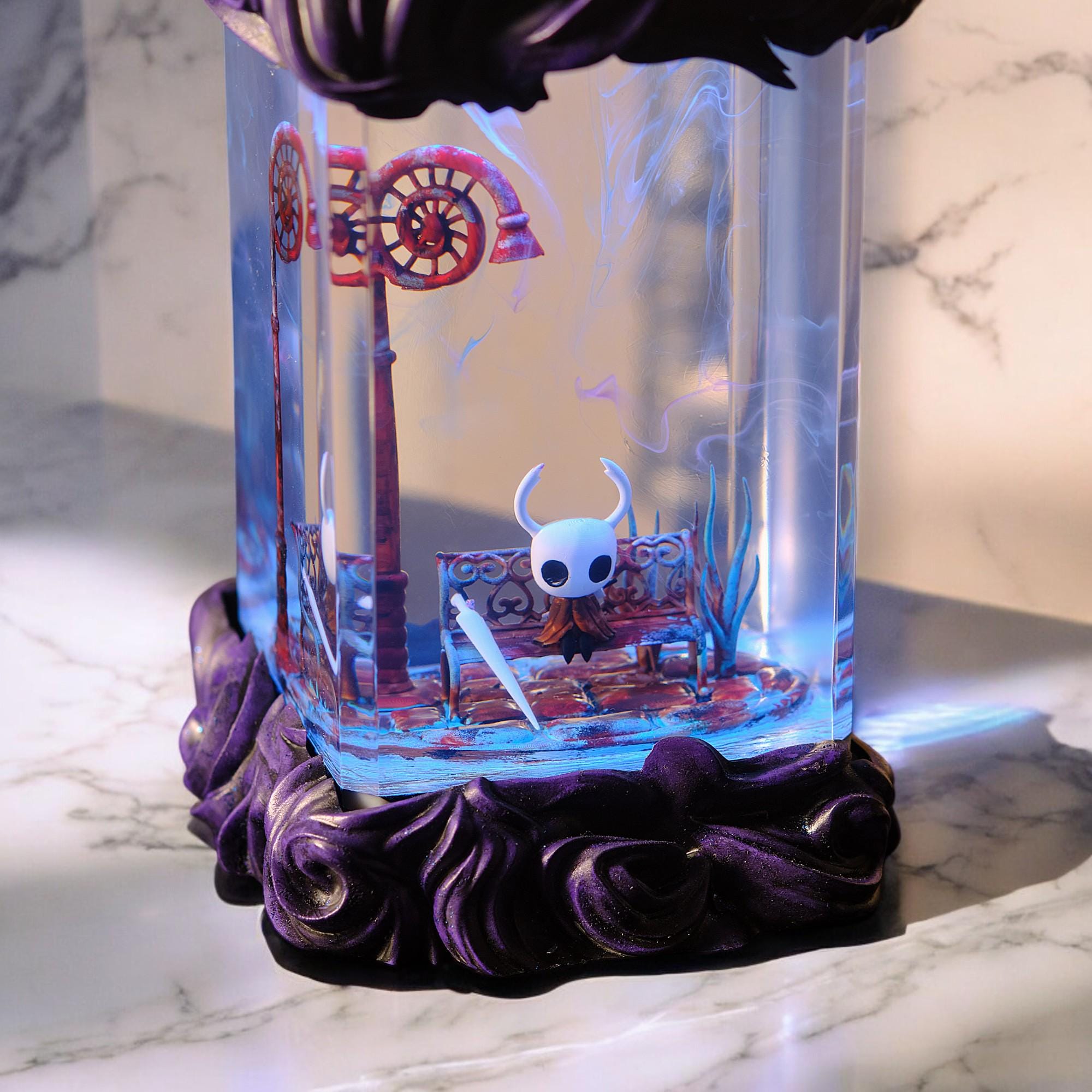 Hollow Knight Lamp, Epoxy Resin Night Light, Gaming Desk Decor ...